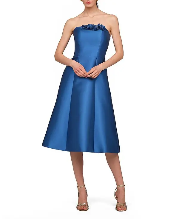 KAY UNGER Livia Midi Dress - Spring Blue