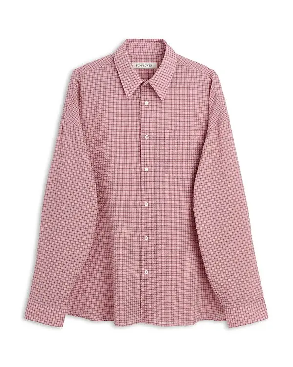 SUNFLOWER Stable Check Pocket Shirt - Pink