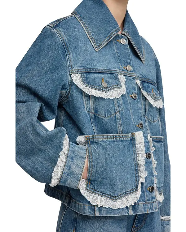 GANNI Rigid Denim Jacket