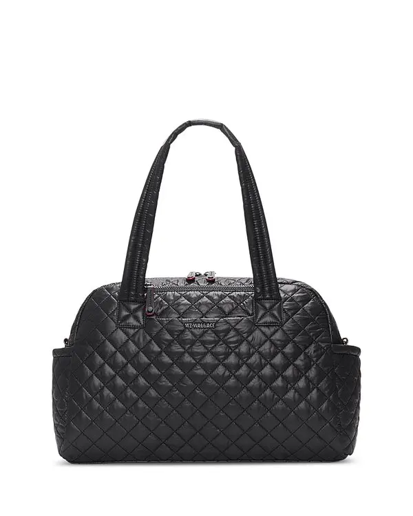 Mz Wallace Jimmy Deluxe Large Quilted Nylon Weekender Bag