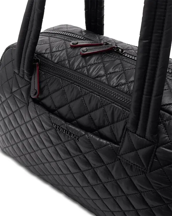 Mz Wallace Jimmy Deluxe Large Quilted Nylon Weekender Bag