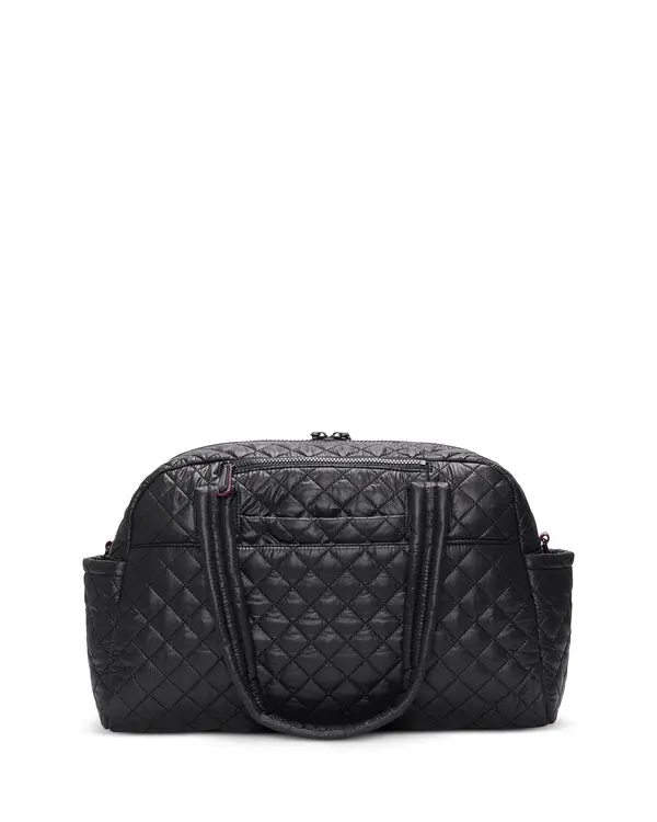 Mz Wallace Jimmy Deluxe Large Quilted Nylon Weekender Bag