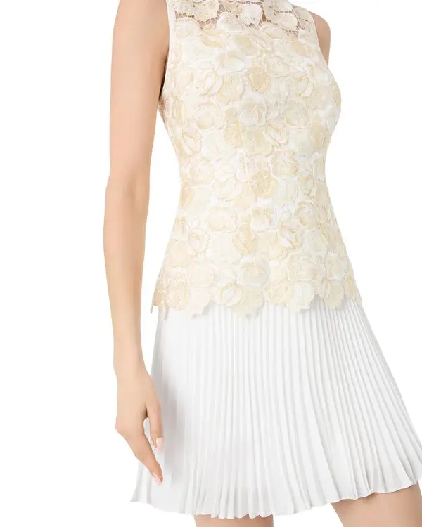 MILLY Maggie Pleated Mini Dress