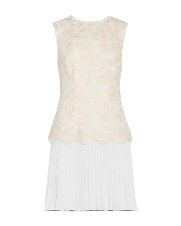 MILLY Maggie Pleated Mini Dress
