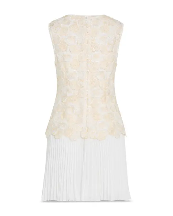 MILLY Maggie Pleated Mini Dress