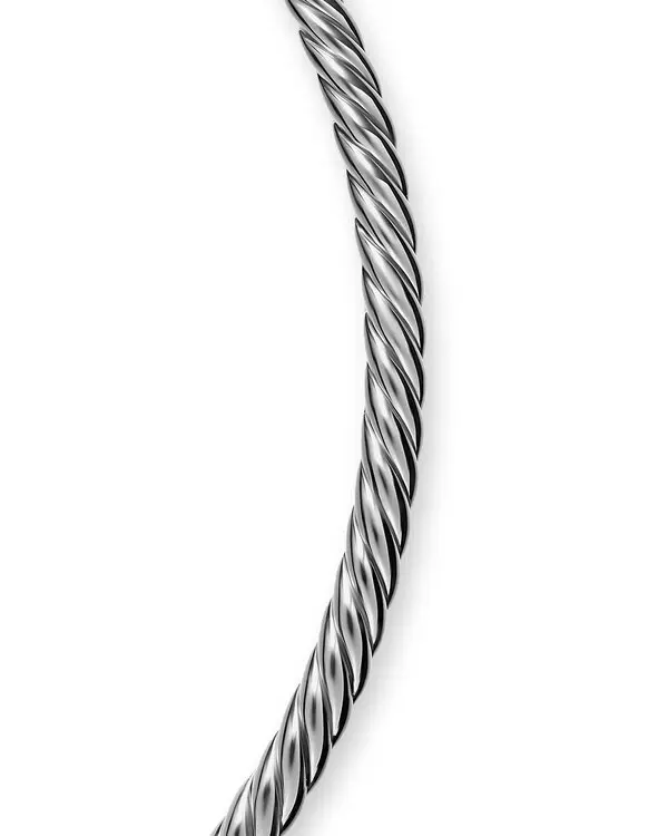 David Yurman Sculpted Cable Flex Necklace - Silver