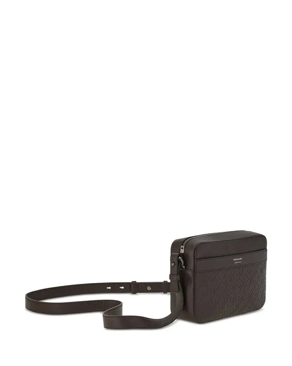 FERRAGAMO Embossed Monogram Shoulder Bag