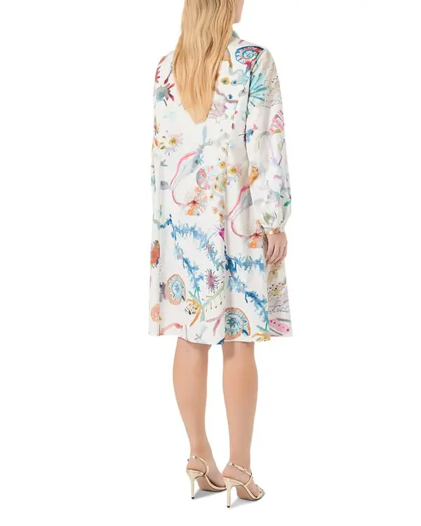 Marina Rinaldi Printed Cotton Shirt Dress