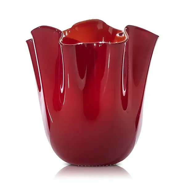 VENINI Fazzoletto Small Vase - Red