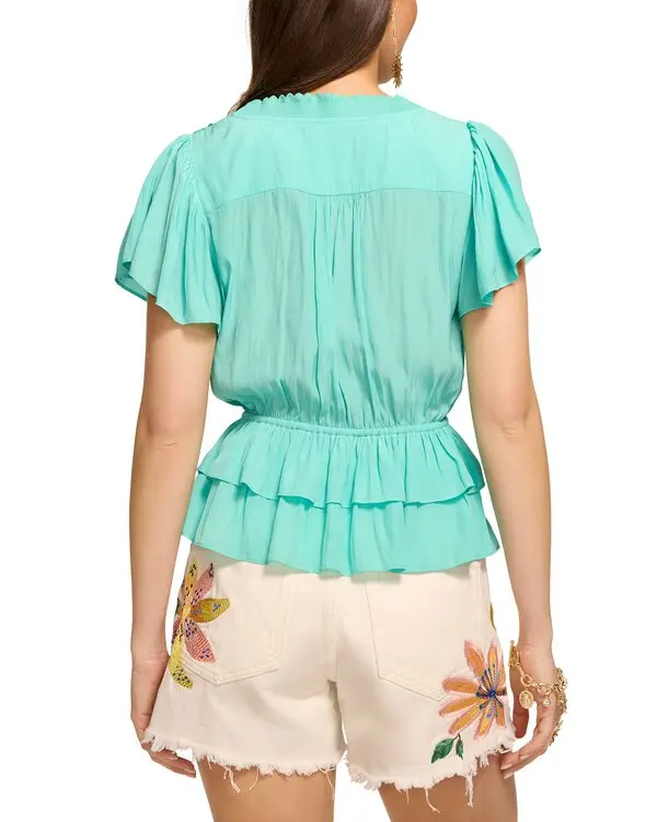 Ramy Brook Emberly Peplum Hem Top