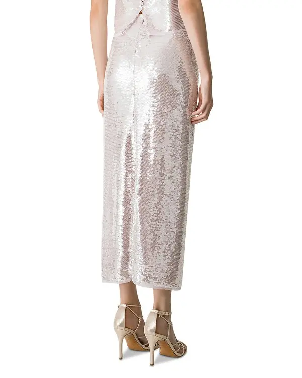 FORTE_FORTE Liquid Sequins Pencil Skirt