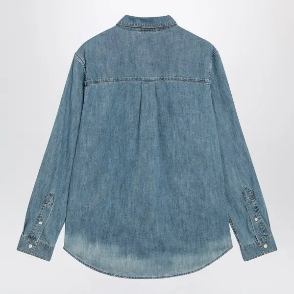 Miu Miu Bleached Cotton Chambray Shirt