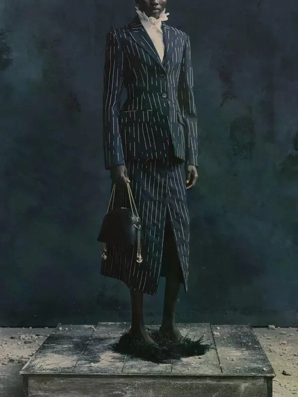 Erdem Fitted Stripe Blazer