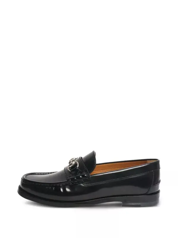 Gucci Leather Loafers With Horsebit Detail