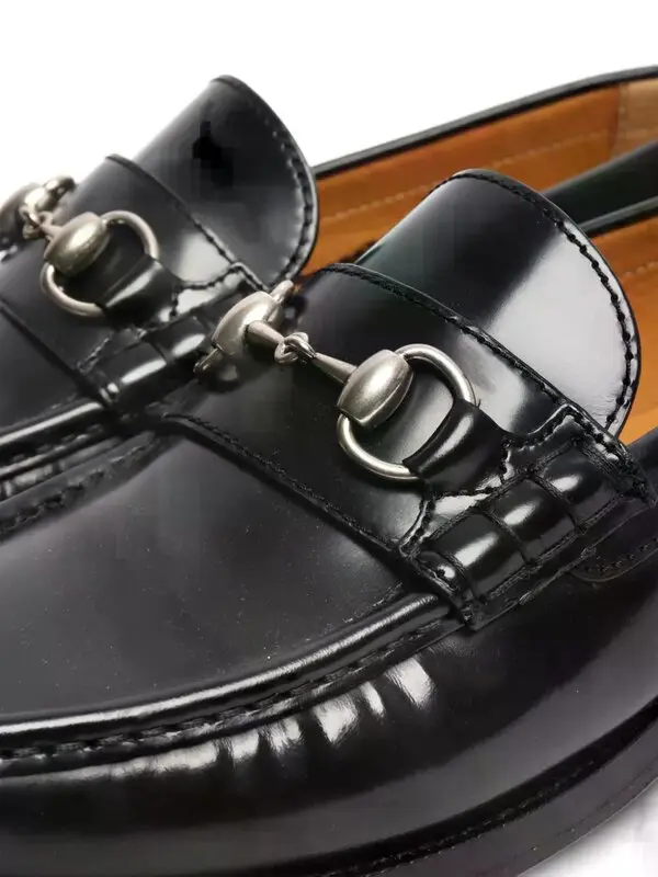 Gucci Leather Loafers With Horsebit Detail