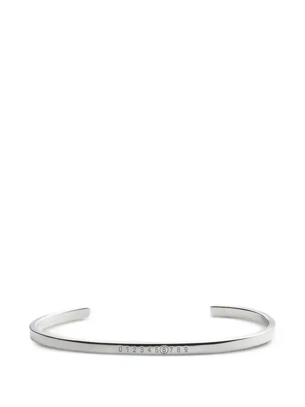 MAISON MARGIELA Numeric Engraved Open Cuff Bracelet