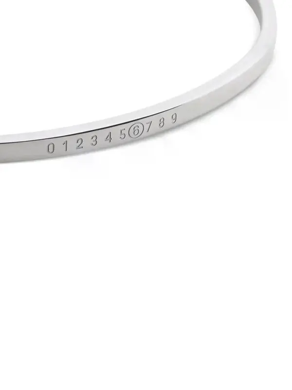 MAISON MARGIELA Numeric Engraved Open Cuff Bracelet