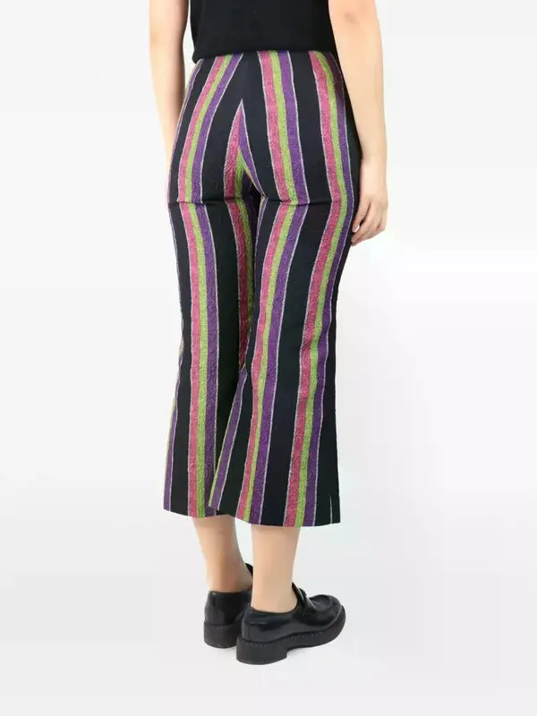 DURO OLOWU VINTAGE Striped Cropped Trousers