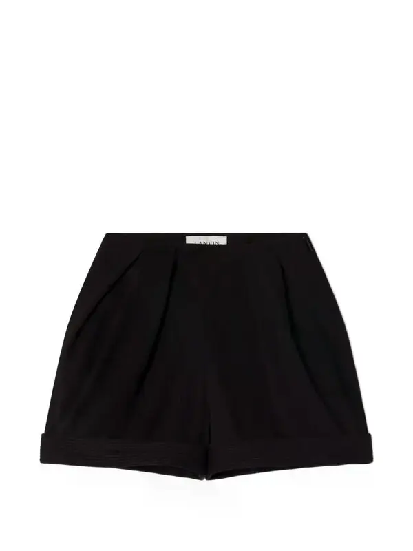 LANVIN Pleated Tailored Shorts - Black
