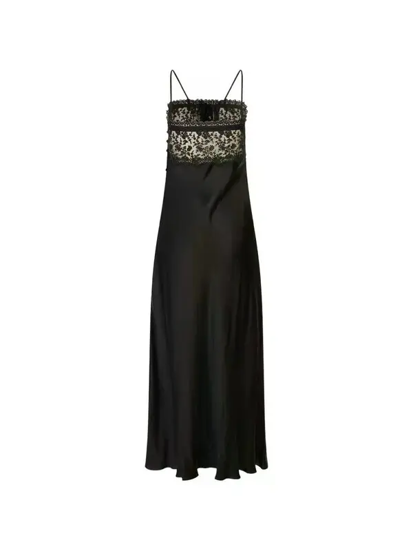Chloé Lace-trimmed Maxi Slip Dress