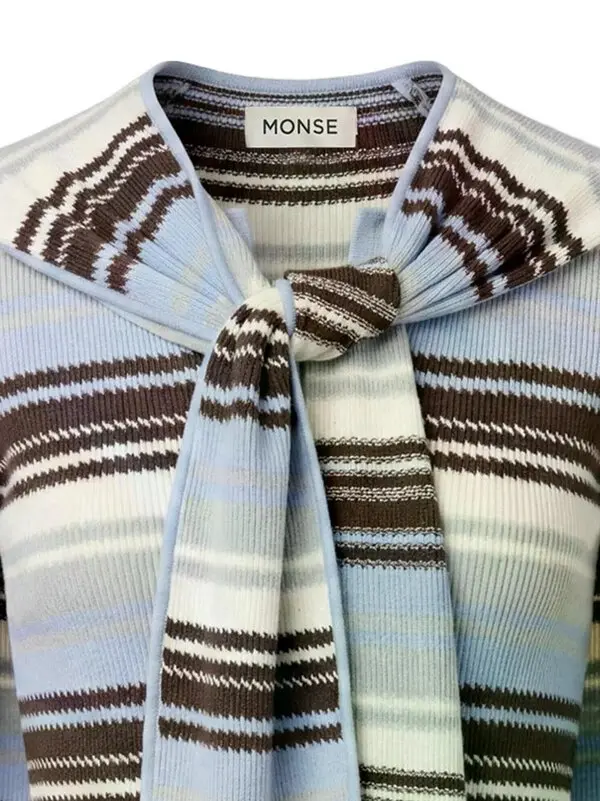 Monse Striped Knit Sweater - Blue
