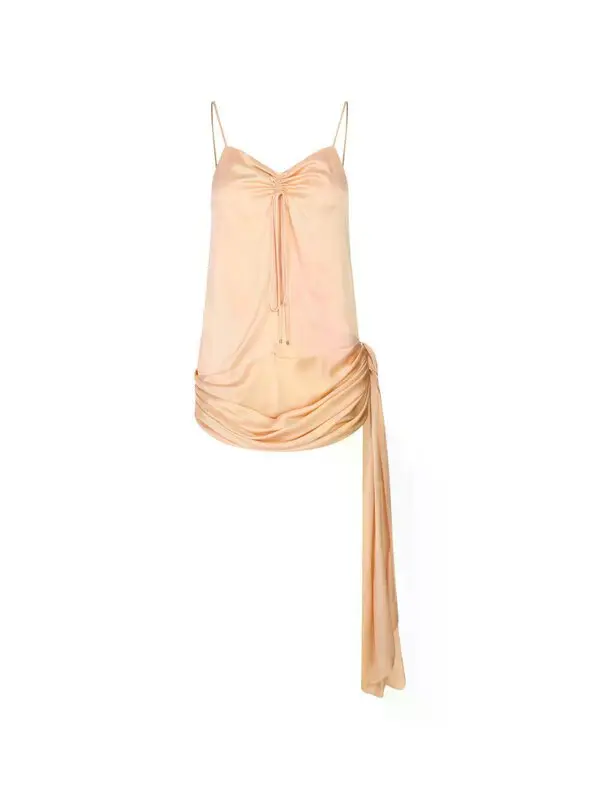 Chloé Ruched Draped Sleeveless Blouse