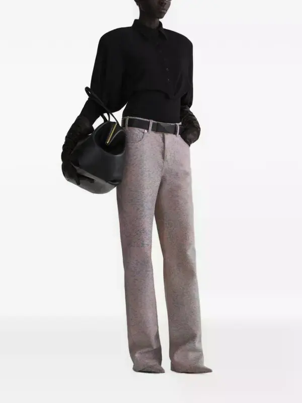 MUGLER Long Sleeve Polo Bodysuit