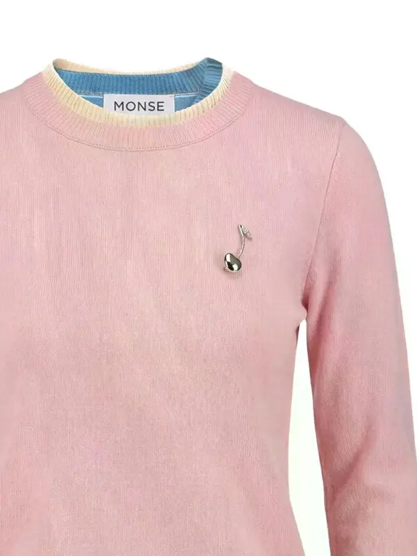 Monse Triple-layer Cherry-motif Sweater
