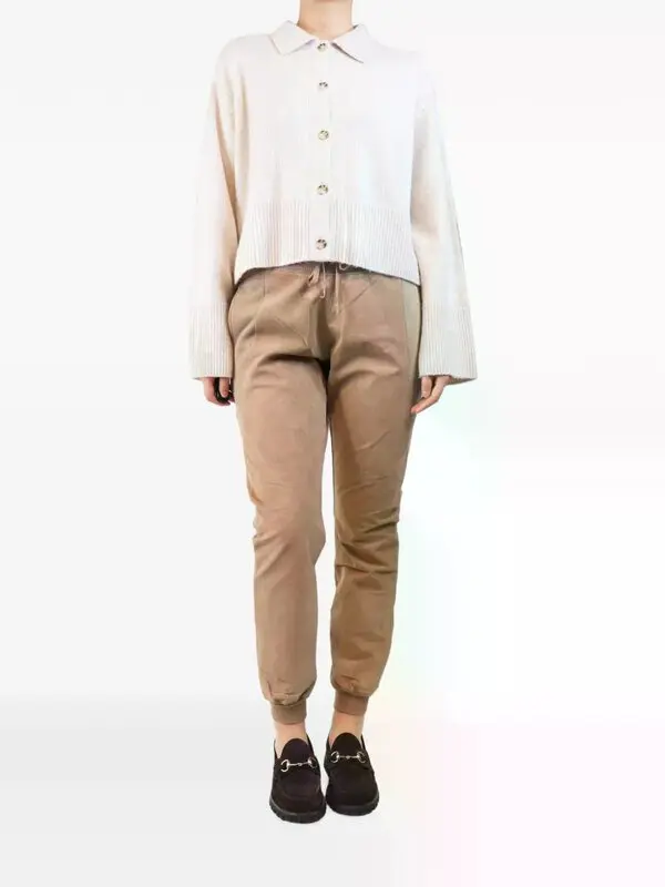 JOSEPH Drawstring-fastening Suede Trousers