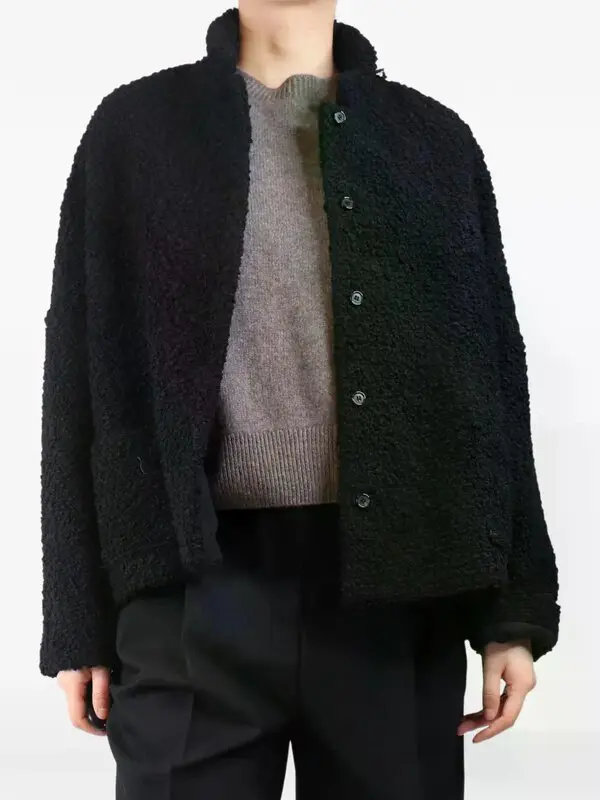 Apuntob Textured Wool Single-breasted Coat