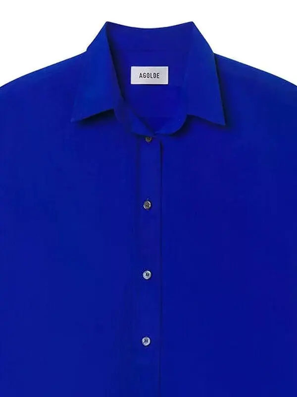 AGOLDE Sona Shirt Cobalt - Blue