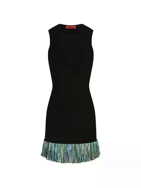 SIMONMILLER Etta Fringe Trim Mini Dress