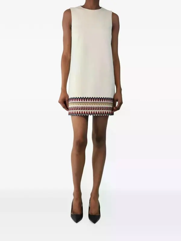 Red Valentino Sleeveless Wool Mini Dress