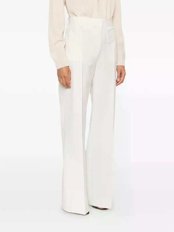 Victoria Beckham Alina Wide-leg Trousers - Neutrals