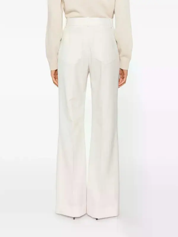 Victoria Beckham Alina Wide-leg Trousers - Neutrals