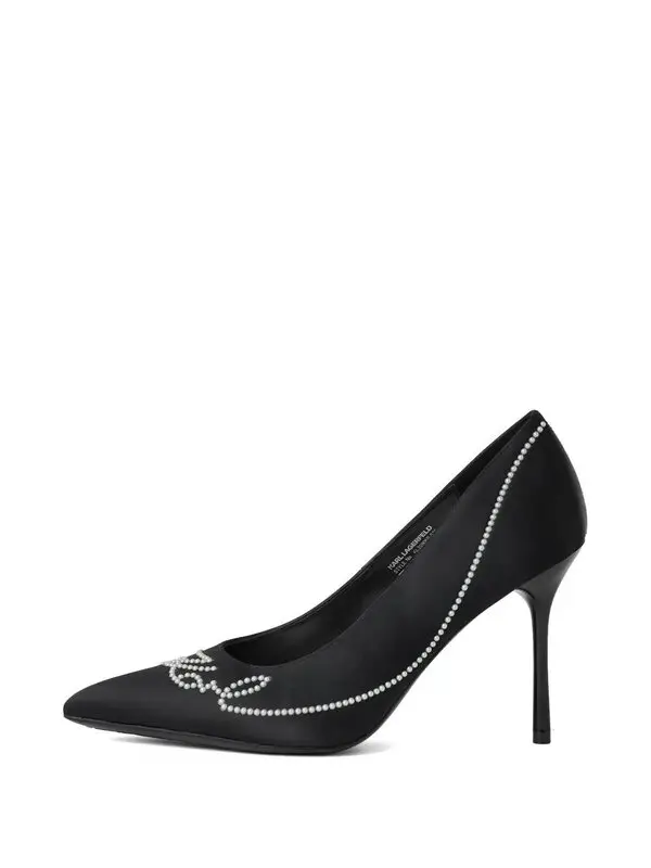 Karl Lagerfeld Sarabande Embellished Pumps - Black