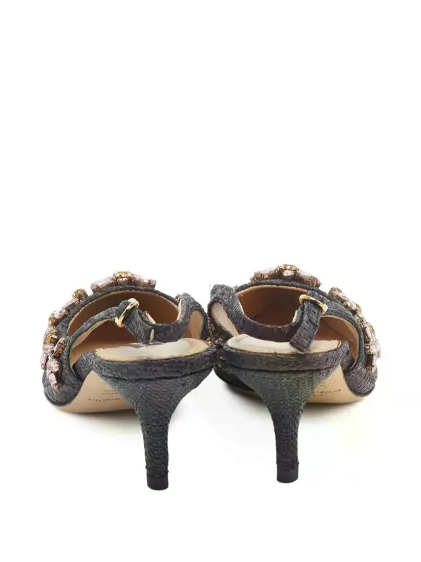 Dolce & Gabbana Lori Crystal-embellished Pumps - Black