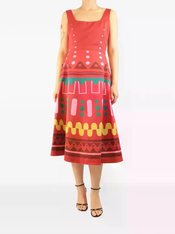 La DoubleJ Sophia Sleeveless Cotton Midi Dress