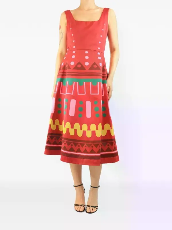 La DoubleJ Sophia Sleeveless Cotton Midi Dress