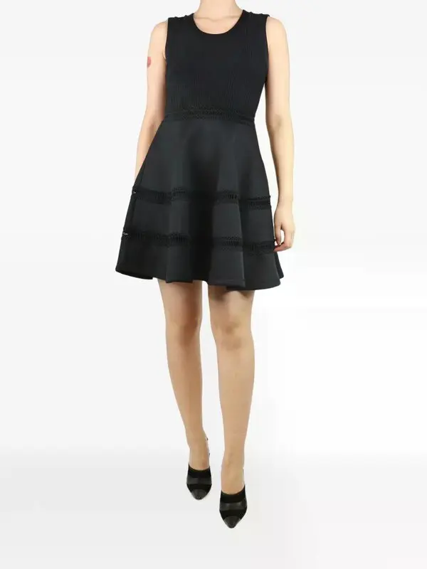 Carven Ribbed Sleeveless Mini Dress