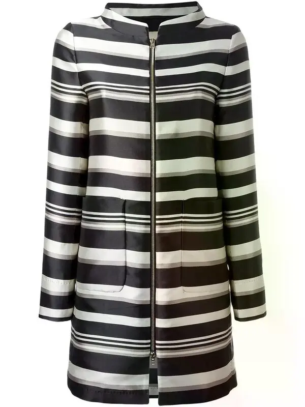 Herno Striped Coat - Multicolour