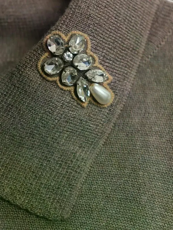 Simone Rocha Embellished Polo Top