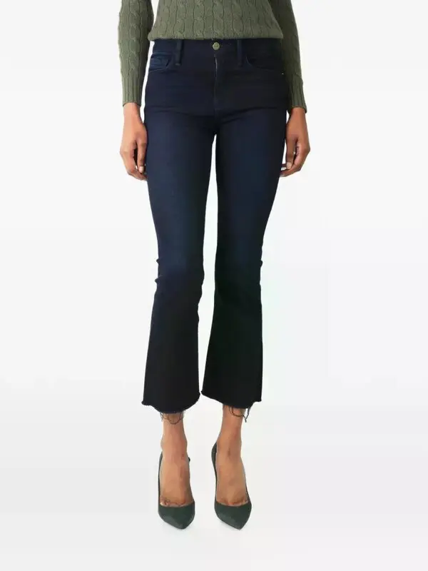 FRAME Belt-loop Cropped Jeans