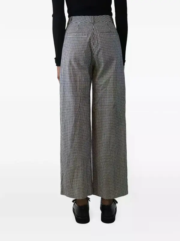 Proenza Schouler Gingham Wide-leg Trousers