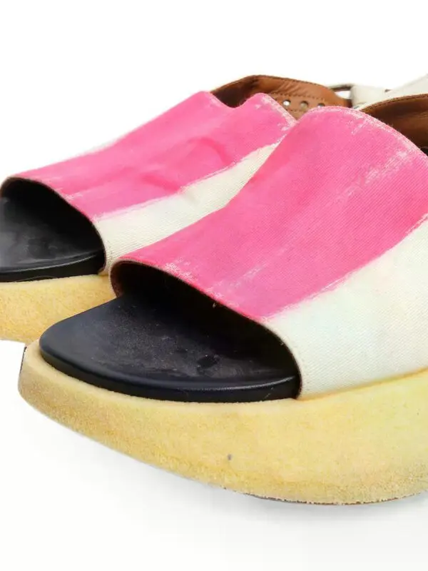 Marni Fussbett Brushstroke-print Sandals