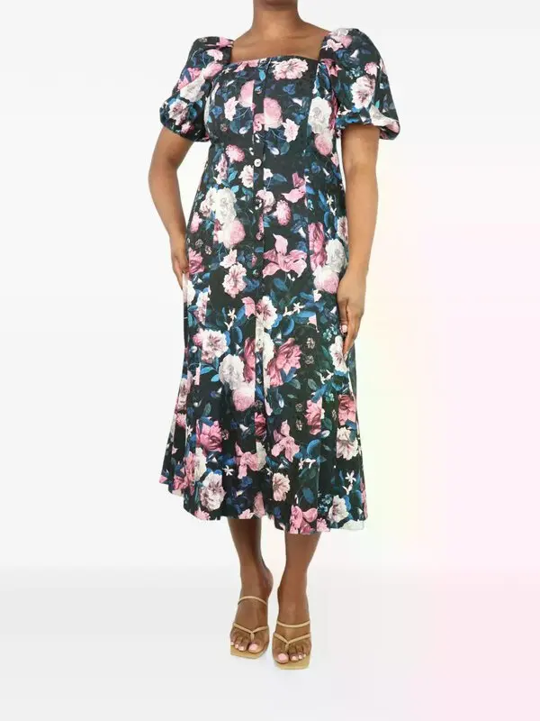 Erdem Floral Jacquard Midi Dress