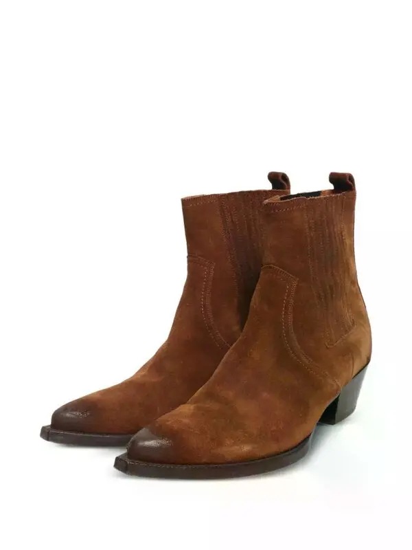 Saint Laurent Suede Ankle Boots