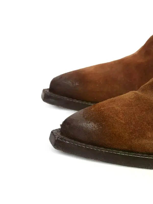 Saint Laurent Suede Ankle Boots