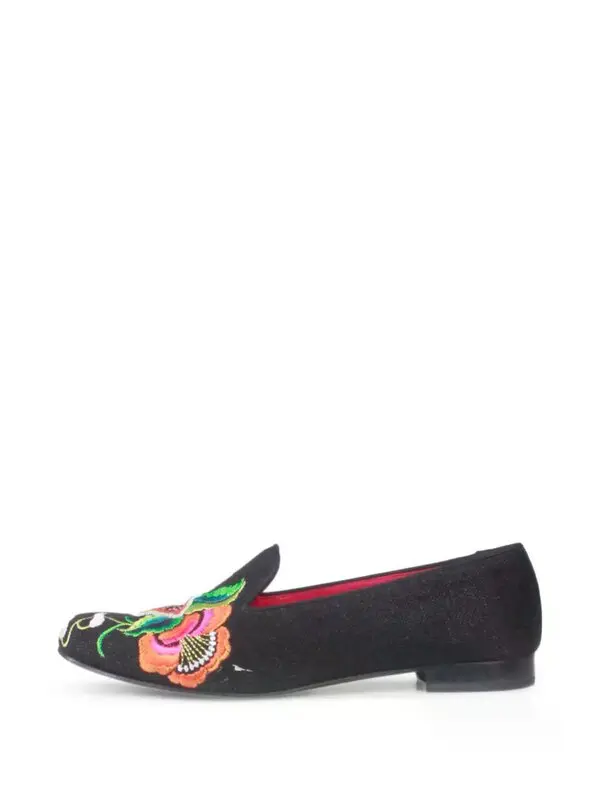 Penelope Chilvers Floral Embroidered Loafers