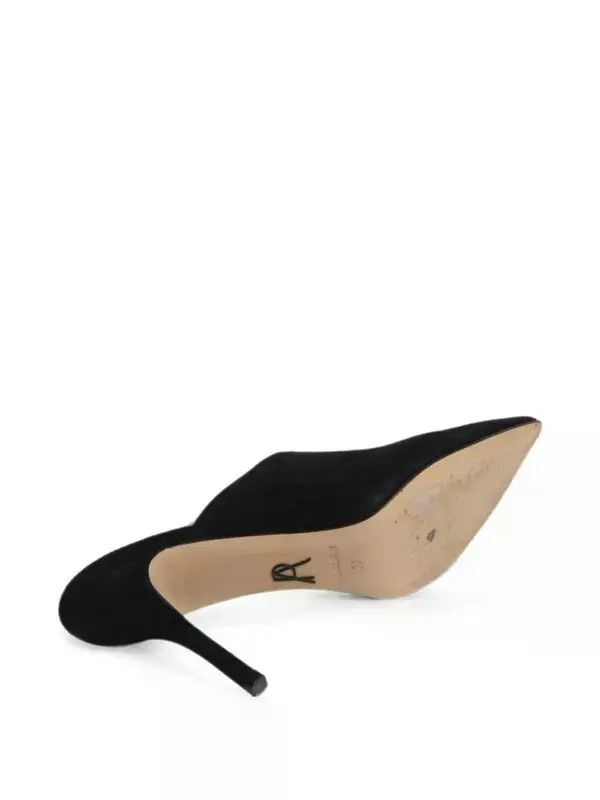 PAUL ANDREW Suede Pointed-toe Mules